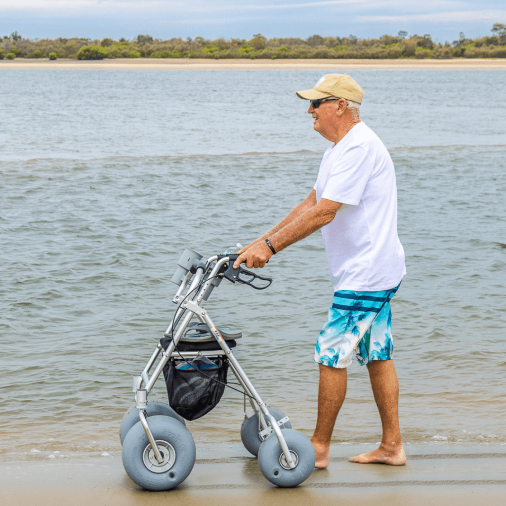 Wheeleez™ All-Terrain/ Beach Rollator - Beachwheels Australia