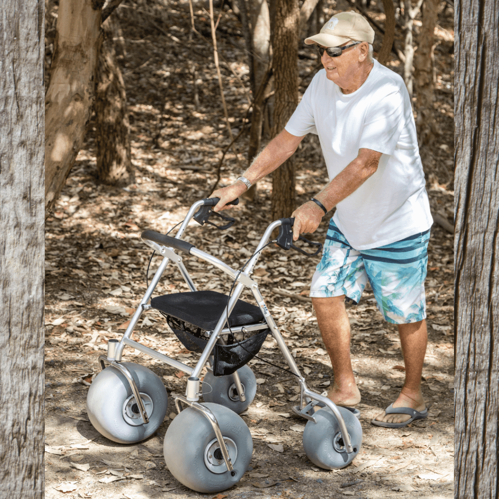 Wheeleez™ All-Terrain/ Beach Rollator - Beachwheels Australia