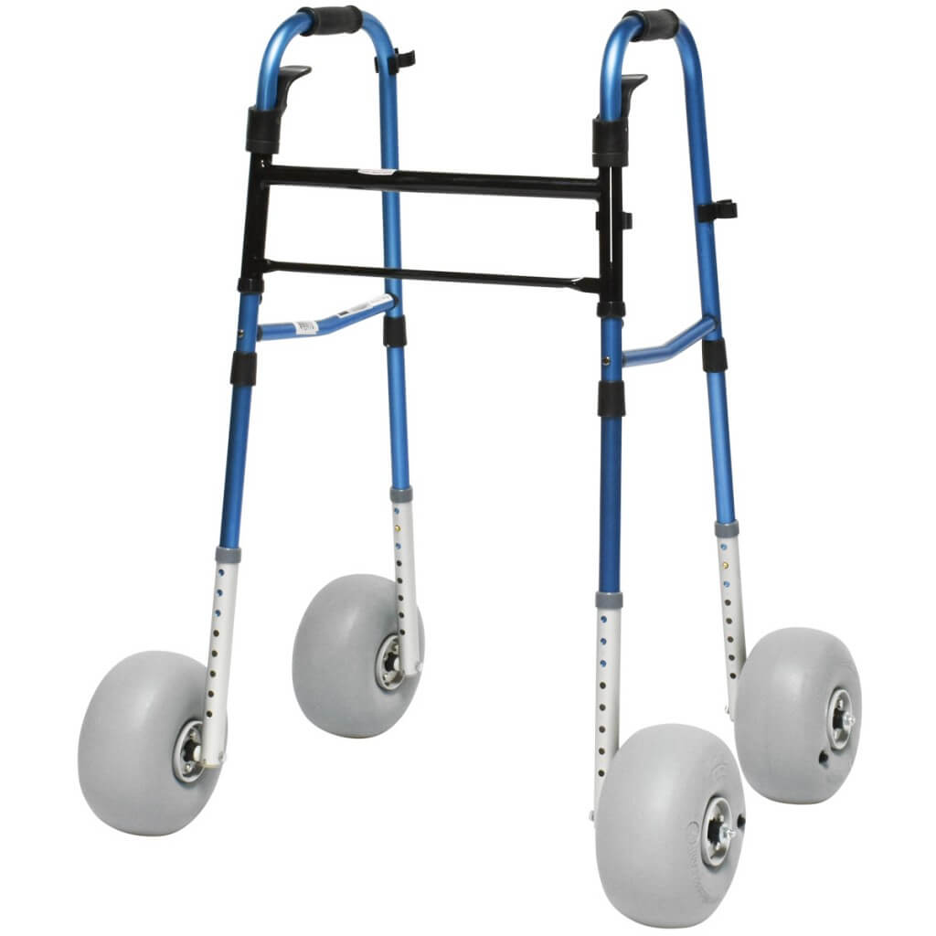 Wheeleez™ All Terrain Walker Conversion Kit w/24cm PU Beach Wheels (2 ...